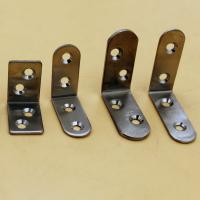 China Stamped Stainless Steel L Shaped Corner Bracket for Wood Furniture for Furniture Design for sale