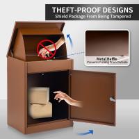 China Customized Parcel Drop Box Safe Anti-Rust and Custom Logo Printed for Deliveries for sale