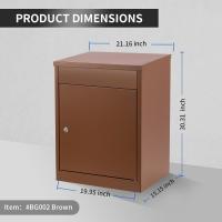 China Customized Parcel Drop Box Safe Anti-Rust and Custom Logo Printed for Deliveries for sale