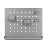 China Perfect Standing Desk Cable Management Rack with Functional Metal Pegboard and Storage for sale