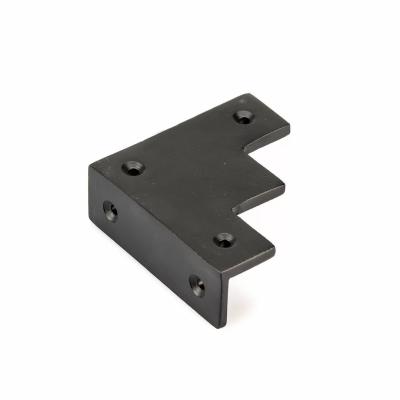 China 2MM Thickness Manufacture Wood Connector 3 Way Steel Bracket for Furniture Fixture for sale