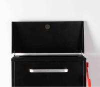 China Mail Box Post Wall Mount Locking Mailbox with Code Lock Large Capacity Letterbox with House Numbers for sale