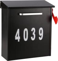 China Mail Box Post Wall Mount Locking Mailbox with Code Lock Large Capacity Letterbox with House Numbers for sale
