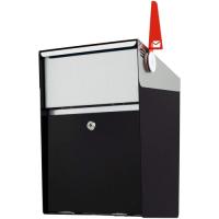 China Modern Design Post Mount Stainless Steel Mailbox with Lock and Key Anti-rust Features for sale