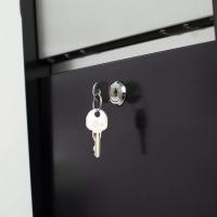 China Modern Design Post Mount Stainless Steel Mailbox with Lock and Key Anti-rust Features for sale
