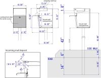 China Modern Design Post Mount Stainless Steel Mailbox with Lock and Key Anti-rust Features for sale