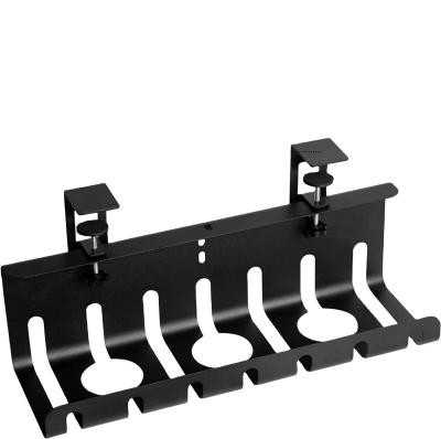 China Upgrade Your Workspace with No Drill Standing Desk Wire Management Tray and Cord Rack for sale