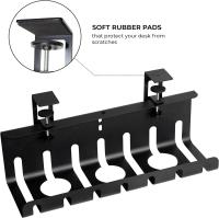 China Upgrade Your Workspace with No Drill Standing Desk Wire Management Tray and Cord Rack for sale