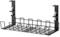 China Effortless Under Desk Cable Organization with No-Drill Cable Basket and Desk Clamp for sale