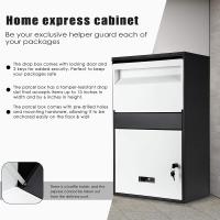 China Stainless Steel Outdoor Porch Curbside Delivery Box with Lock Lockable Metal Mail Box for sale