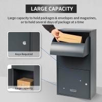 China Anti-Theft Lock Wall Mounted Package Delivery Boxes for Modern Residential Mailboxes for sale