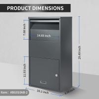 China Anti-Theft Lock Wall Mounted Package Delivery Boxes for Modern Residential Mailboxes for sale