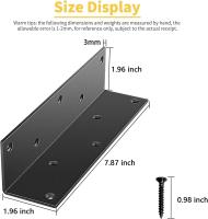 China Iron L Right Angle Bracket Metal Joint Corner Brace for Wood Shelves Versatile Design for sale