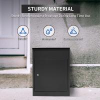 China Galvanized Steel Parcel Mailbox for Outside Extra Large Package Delivery Post Mount for sale