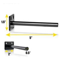 China Solid Steel Powder Coating Rustproof Blind Shelf Support Floating Shelf Bracket 6