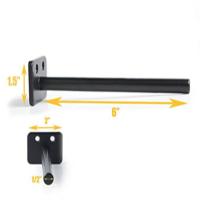China Solid Steel Powder Coating Rustproof Blind Shelf Support Floating Shelf Bracket 6