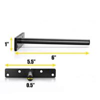 China Solid Steel Powder Coating Rustproof Blind Shelf Support Floating Shelf Bracket 6