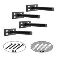 China Solid Steel Powder Coating Rustproof Blind Shelf Support Floating Shelf Bracket 6