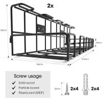 China Under Desk Cable Tray for Cable Management Cable Duct for Desk Included for Organizing for sale