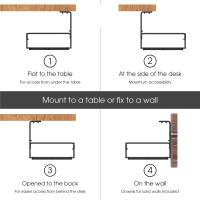 China Under Desk Cable Tray for Cable Management Cable Duct for Desk Included for Organizing for sale