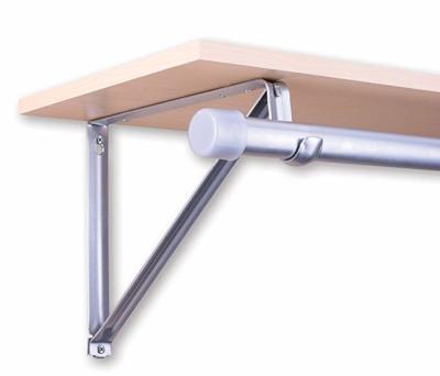 China Nonstandard Adjustable White Closet Rod and Shelf Support Bracket Single-side Bracket for sale