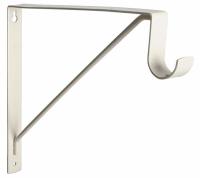 China Nonstandard Adjustable White Closet Rod and Shelf Support Bracket Single-side Bracket for sale