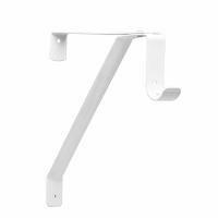 China Nonstandard Adjustable White Closet Rod and Shelf Support Bracket Single-side Bracket for sale