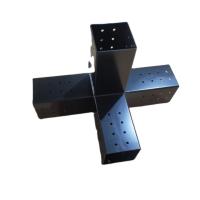 China Sturdy Carbon Steel Q235 Pergola Corner Bracket for Gazebo Wood Kit Post Base Anchors for sale