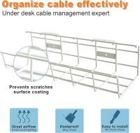 China Keep Your Cables Neat and Tidy with This Folding Rack Cable Management Organizer for sale