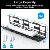China Under Desk Shelf Table Wire Management for Desk Cable Management Tray Carbon Steel for sale