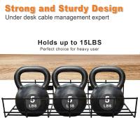 China Super Sturdy Heavy Duty Under Table Cable Management Hook Type Metal Wire Cable Duct for sale