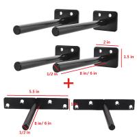 China Decorative Invisible Blind Hidden Metal Slatwall Mount Floating Shelf Support Bracket for Wood for sale
