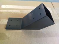 China Carbon Steel Pergola Brackets for 4x4 Inch Wood Beams 3-Way Right Angle Corner Bracket for sale