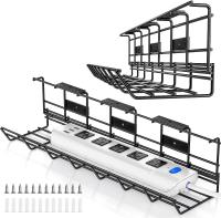 China Under Desk Cable Management Tray with Cable Trunking Holder in Black/White/Grey/Silver for sale