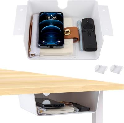 China Under Desk Drawer Organizer Versatile Storage Shelf for Adjustable Stand Up Desks for sale