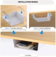 China Under Desk Drawer Organizer Versatile Storage Shelf for Adjustable Stand Up Desks for sale