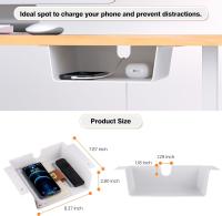 China Under Desk Drawer Organizer Versatile Storage Shelf for Adjustable Stand Up Desks for sale