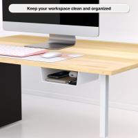 China Under Desk Drawer Organizer Versatile Storage Shelf for Adjustable Stand Up Desks for sale