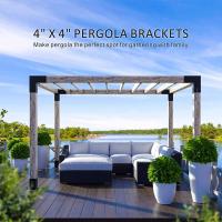 China 4x4 Q235B Steel Pergola Corner Bracket for Corrosion and Rust Resistant Extension for sale