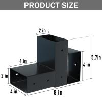 China Adjustable Heavy Duty Firewood Rack Bracket for 2x3 Timber Single-side Structure for sale