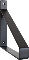 China Black Heavy Duty Steel Adjustable Angle Metal Wall Mount Floating Shelf Bracket 6''*7.25''*1.5 for sale