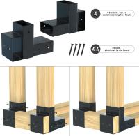China Adjustable Heavy Duty Firewood Rack Bracket for 2x3 Timber Single-side Structure for sale