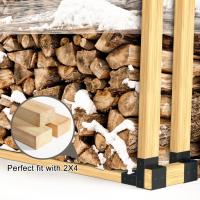 China Adjustable Heavy Duty Firewood Rack Bracket for 2x3 Timber Single-side Structure for sale