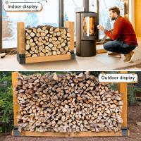 China Adjustable Heavy Duty Firewood Rack Bracket for 2x3 Timber Single-side Structure for sale