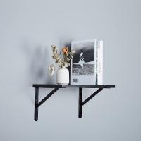 China Space-saving Silver Triangle Drop Down Shelf Brackets for 4-6mm Thickness Wall Mount for sale