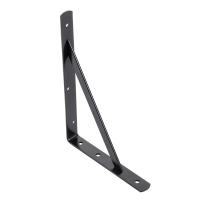 China Space-saving Silver Triangle Drop Down Shelf Brackets for 4-6mm Thickness Wall Mount for sale