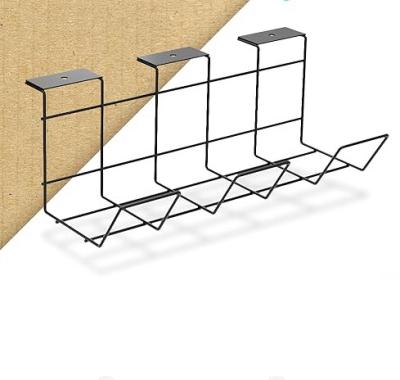 China Under Desk Cable Management Tray Steel Material and Clamps for Organizing Cables for sale
