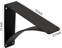China Powder Coated Heavy Duty Steel Shelf Brackets 450LBS Load Capacity Metal Triangle Bracket for sale