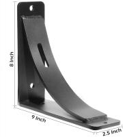 China Powder Coated Heavy Duty Steel Shelf Brackets 450LBS Load Capacity Metal Triangle Bracket for sale