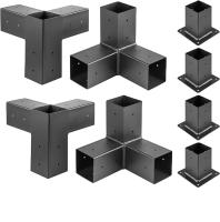 China Professional Steel Q235B Construction Pergola Post Base Metal Brackets for Gazebo Kit for sale